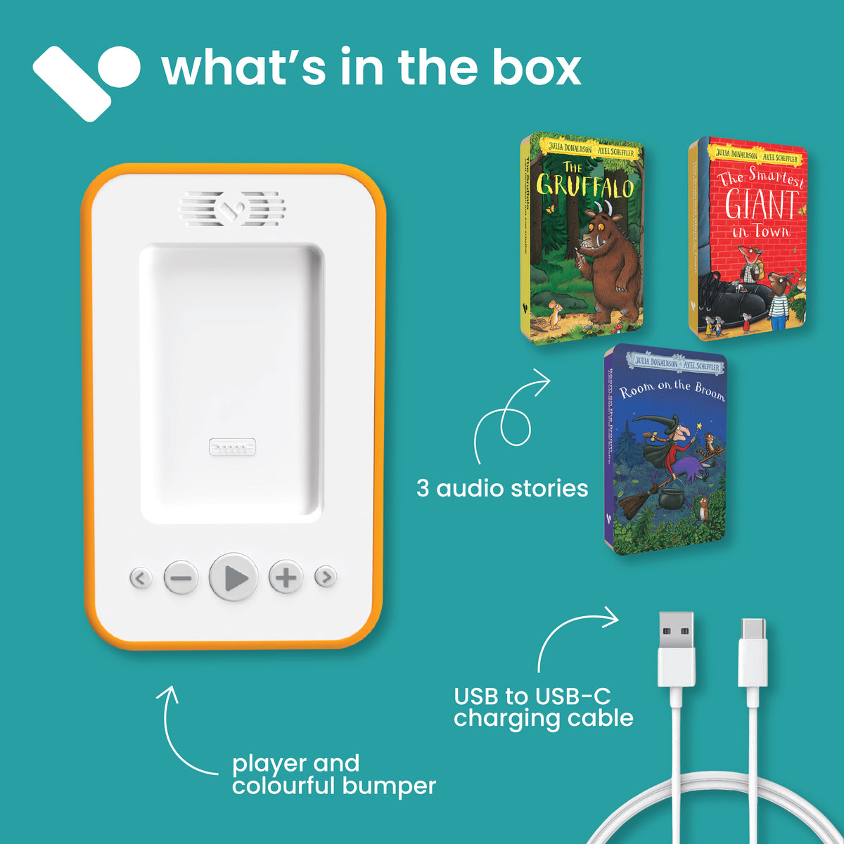 Gruffalo and Friends Starter Pack : 3 Audiobooks and Player